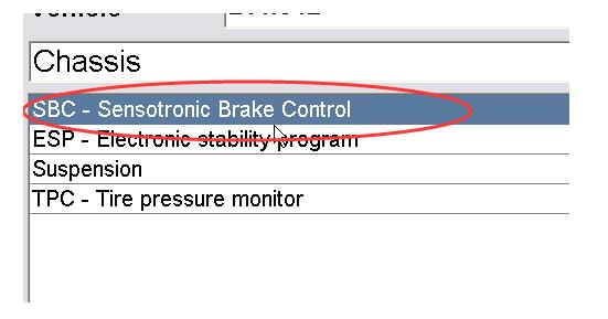 MB SD C4 Reset SBC Brake on Mercedes W211 – obd2scantool.net